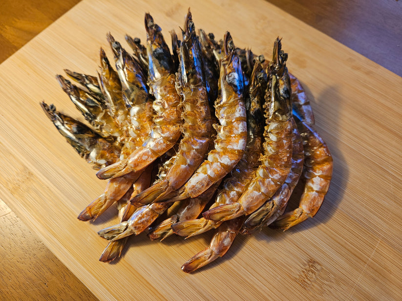 Dehydrated king prawn – True Blue Pet Treats